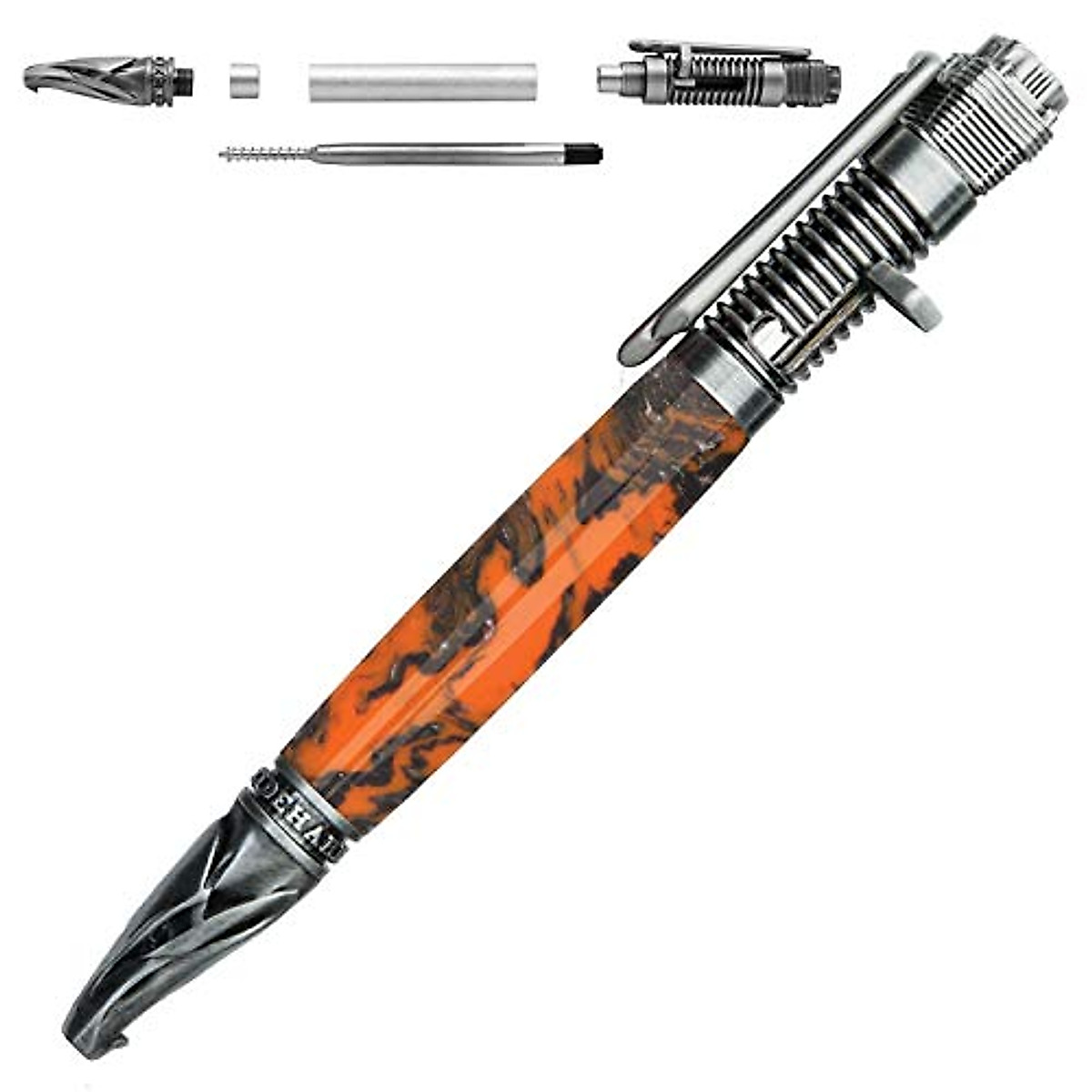 Penn State Industries PKMOTAP Motorcycle Kickstart Action Ballpoint Pen Kit Woodturning Project (1, Antique Pewter)