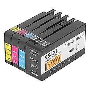 Hilitand 4 Colors BK C M Y Printer Ink Cartridge Set Large Page Capacity Smart Chip Practical Printer Cartridge for Office Printing