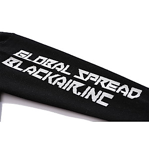 FELLVISHK Anime Girl Figure Sweater Graphic Long Sleeve Oversize Knitwear Sweatshirt Unisex 3D(Black, X-Large)