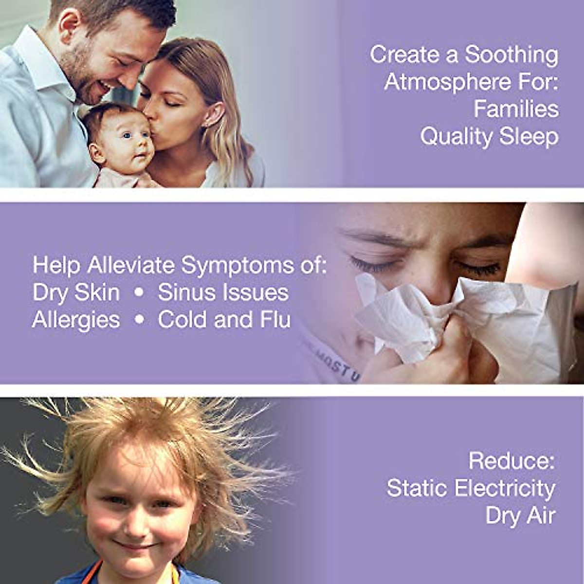 Lasko UH300 Warm and Cool Humidistat and Timer, Quiet, Soothing Ultrasonic Dual Mist Humidifiers for Baby Nursery, Bedroom, Kids, Large Room and Home, 4.9L Tank, No Filter, White