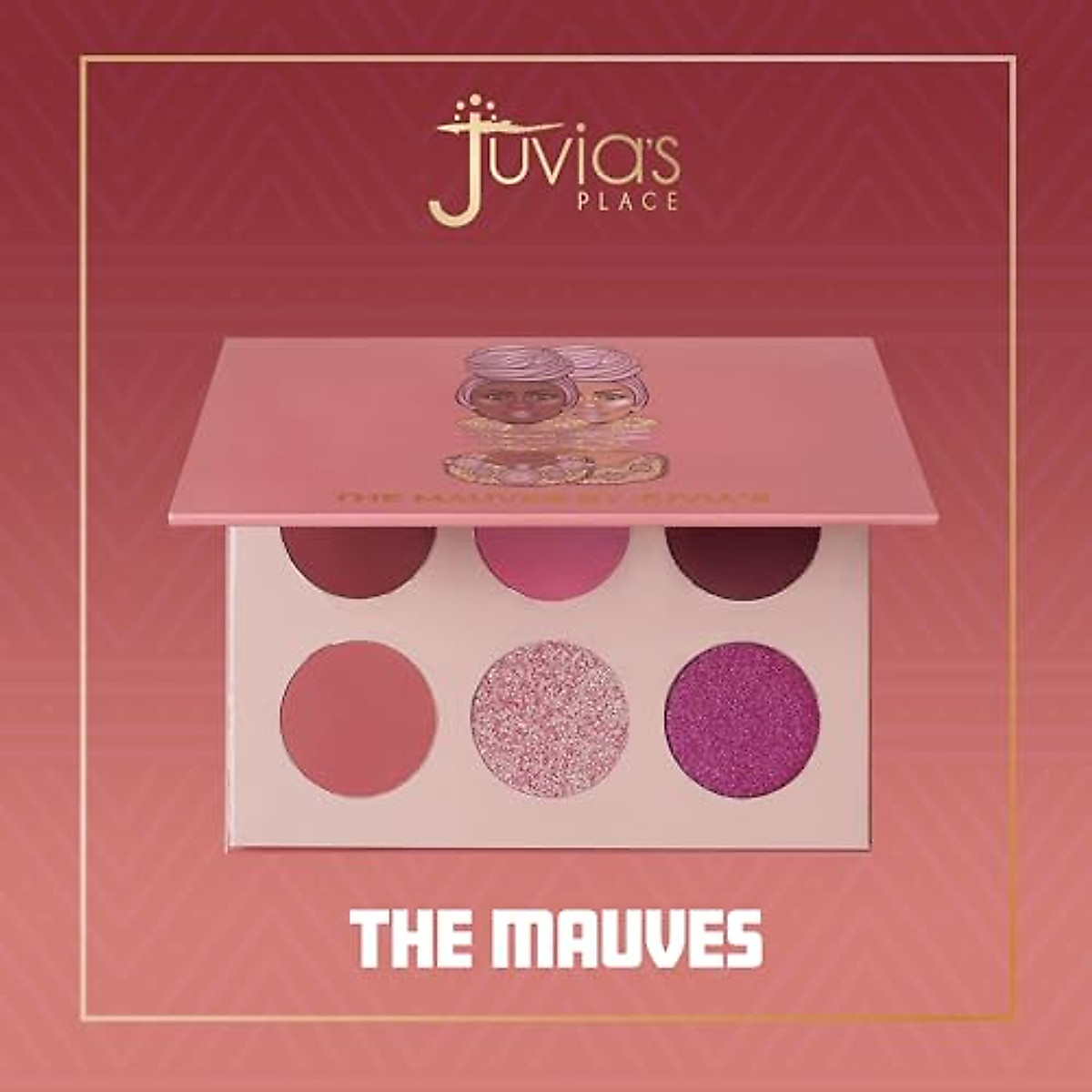 Juvia's Place Palette The Mauves - Deep Browns, Purple & Pink, Shades of 6, Nude to Light Mauves, Pressed Pigments Palette, Professional Makeup, Pigmented Pan Palette for Color & Shine