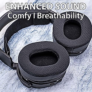 Arctis Pro Thicker Cooling Gel Earpads Compatible with Arctis Pro, Arctis 7/5/3/1, Arctis 9X, Arctis 7X, Arctis 7P, RIG 800 Series, ATH M50X, M40X, MDR-7506 V6 Headphones (Breathable Mesh)
