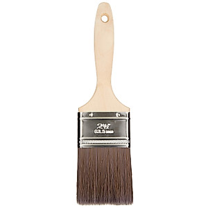 Amazon Basics Master Pro Paint Brush Set, 3-Pack, Wood and Brown