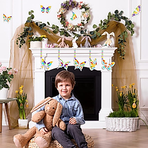 18 Pieces Suncatcher Kit for Kids Butterfly Suncatcher Kit Tissue Paper Butterfly Suncatcher Craft Spring Summer Window Art Kit with 18 Tissue Paper for Spring Summer Craft DIY Butterfly Party Favor