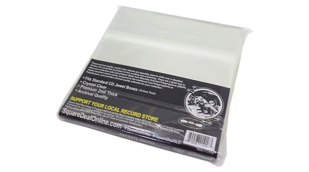 Protect Your CDs: Resealable 2mil CD Sleeves - 100 Pack