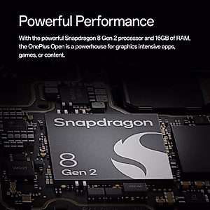 OnePlus Open, 16GB RAM+512GB, Dual-SIM, Voyager Black, US Factory Unlocked Android Smartphone, 4805 mAh Battery, 67W Fast Charging, Hasselblad Camera, 120Hz Fluid Display