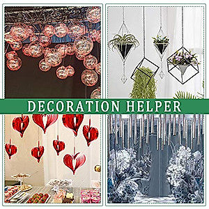 20 Pieces Metal Drop Ceiling Hooks Stainless Steel Ceiling Hanger T-Bar Track Clip Suspended Ceiling Hooks for Hanging Plants Office Classroom Decorations (Black)