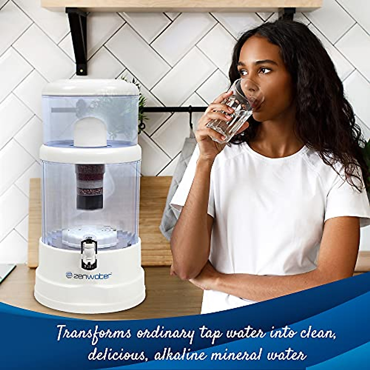 Zen Water Systems Countertop Filtration and Purification System, 6-Gallon