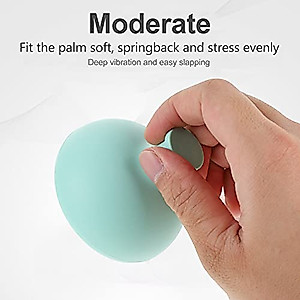 Healifty 2Pcs Silicone Palm Chest Percussion Cup Chest Physical Therapy Cup Pressure Drum Massage Treatment for Expectoration