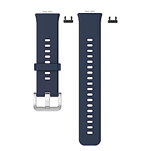 MOTONG for Huawei Watch Fit Replacement Band - Silicone Replacement Wrist Band Strap for Huawei Watch Fit with Tools (Blue)