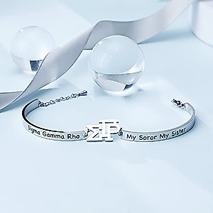U-CHYTY Sigma Gamma Rho Sorority Bracelet 1922 Sorority Paraphernalia Bracelet Greek Sorority Jewelry for Women(CBR)