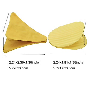 Pinenjoy 12Pcs Cute Food Bag Clips Potato Corn Chip Clips Plastic Sealing Clips for Kitchen Food Snacks Sealer Sealing Storage
