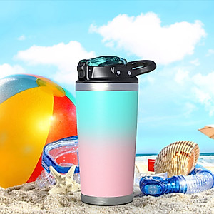 physiuo Stainless Steel Tumbler with Lid and Straw 20oz, Vacuum Insulated Coffee Tumbler Cup, Travel Coffee Mug, Double Wall Travel Mug with Splash Proof Lid, BPA Free, Keep Coffee Tea Hot Cold