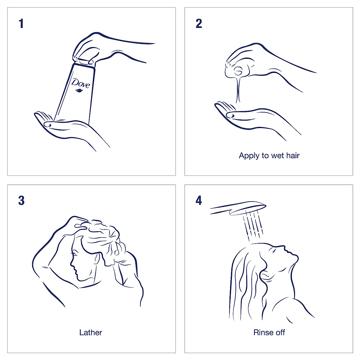 Dove Absolute Curls Shampoo, 12 Ounce