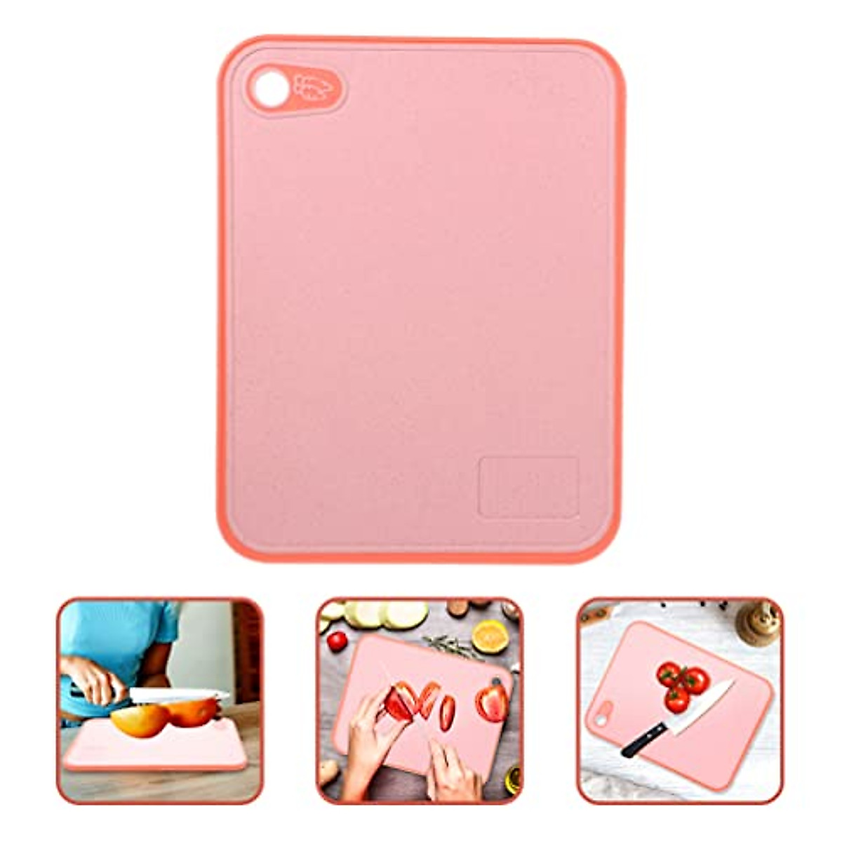 Hemoton Wheat Straw Cutting Board Fruit Vegetable Chopping Cutting Board with Double-sided