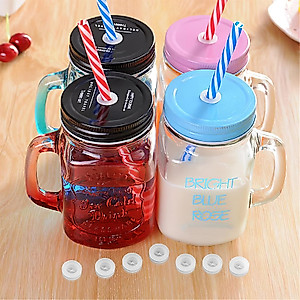 SHERCHPRY Portable Straw 20Pcs Silicone Straw Hole Grommets, Straw Hole Plugs, Lid Straw Plugs, Cover Straw Holes Grommets for Lids Straws Silicone Straws