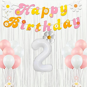 White Party Streamers Decoration - GREATRIL Foil Fringe Backdrop for Daisy Groovy Birthdays/Anniversary/Graduations/Bridal Shower/Cocktail/Prom/Gala - 3.2ft X 8.2ft - 2 Packs