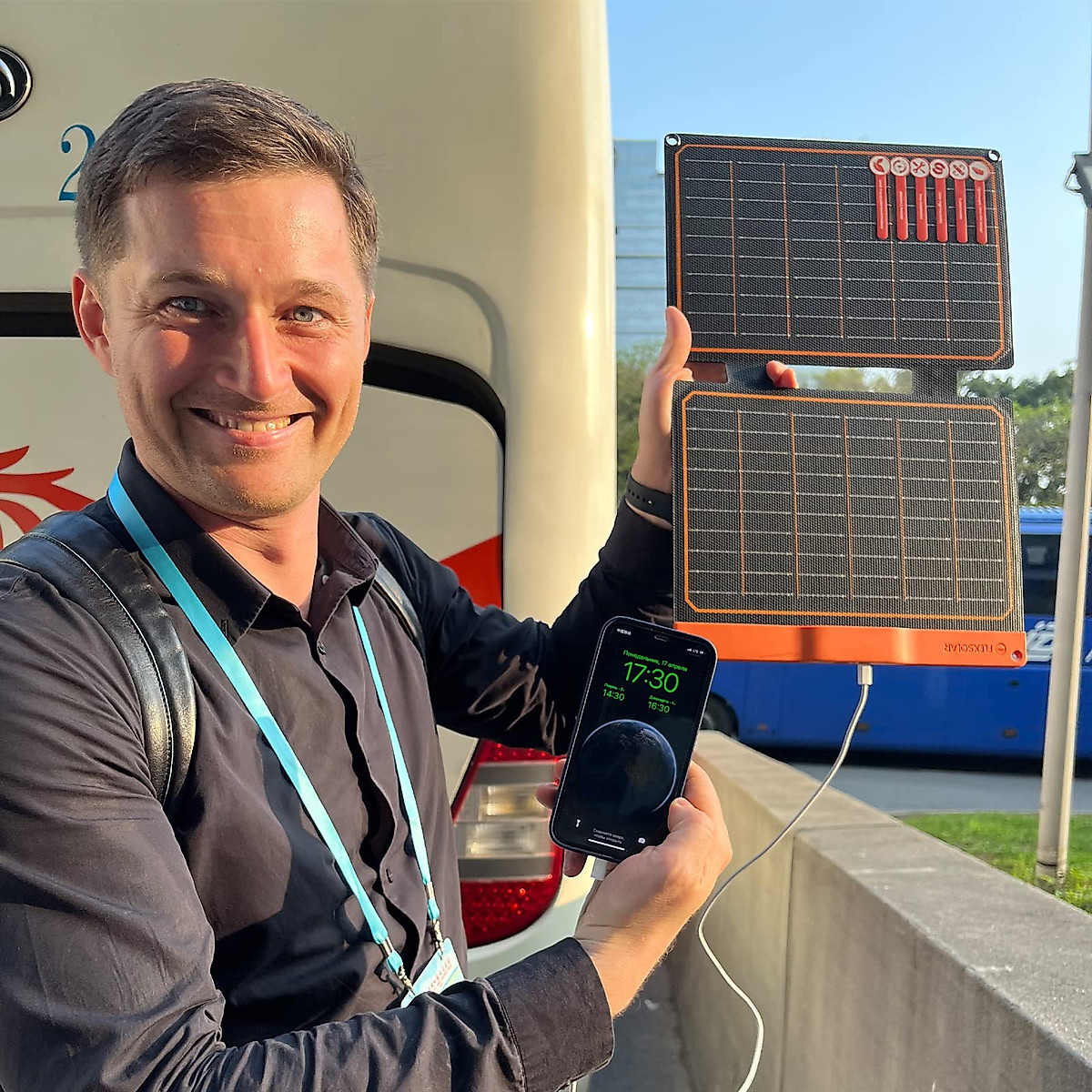 20W Small USB Solar Panel Charger 5V USB-A PD2.0 USB-C Foldable Portable Lightweight ETFE Power Emergency Panel IP67 Waterproof Hiking Camping Backpacking for Phones Tablets Power Bank