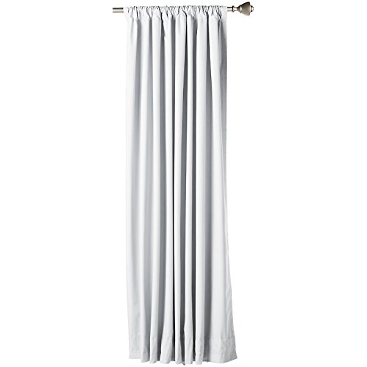 Amazon Basics Blackout Curtain Set - 52''x 63'', White, 4-Pack