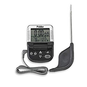 Polder Classic Combination Digital In-Oven Programmable Meat Thermometer and Timer