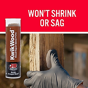 J-B Weld Tan KwikWood Wood Repair Epoxy Putty, 1 oz. Stick