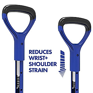 Snow Joe SJEG700 Heavy Duty, 7-Inch Spring-Loaded Impact-Reducing Steel Ice Chopper with Shock-Absorbing Handle for Snow, Ice Removal, Blue