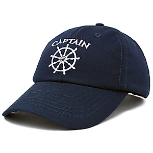 DALIX Captain Hat Sail Baseball Cap Boat Men Women Navy Blue