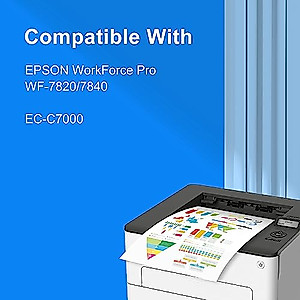 myCartridge 812XL Black Remanufactured Ink Cartridge Replacement for Epson 812XL T812 Fit for Epson Workforce Pro WF-7840 WF-7820 EC-C7000 Printer 812XL Ink Cartridges (Black, 2 Pack)