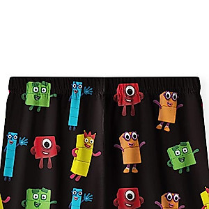 Difforever Boys Numbers Cartoon Short Shirts and Pants Sets Kids Girls Cartoon Home Daily Playwear Causal Wear for 4-8 Years