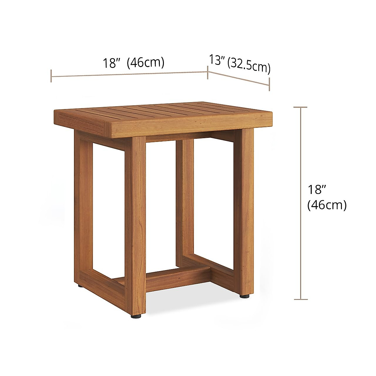 AquaTeak The Original 18" Spa Teak Shower Bench