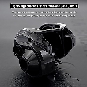 CAMEKOON Bahamut 400 Baitcaster Reels, Large Capacity for Jigging, 10+1 Stainless Steel Bearings, 35 LBs Drag, 7.2:1 Smooth Gear Ratio, Carbon Fiber Frame and Side Covers, Baitcasting Fishing Reel