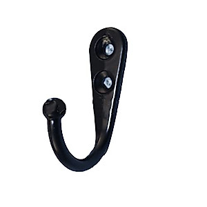 Wall Mounted Coat Hook， Heavy Duty Hooks Shower Hanger Hooks Robe Hooks for Hat Keys Closet Bag Backpack Hanger Spray Black