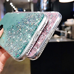 Case for Huawei P30 Pro Glitter Case,Clear Bling Glitter Slim TPU Rubber Gel Skin Stars Space Case Cover Sparkle Shiny Crystal Phone Cover Bumper Case for Huawei P30 Pro Case for Girl Women,Pink