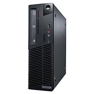 Lenovo ThinkCentre M79 SFF Business Desktop Computer, AMD A8-6500B up to 4.1GHz, 4G DDR3, 1T, DVD, WiFi, BT 4.0, USB 3.0, VGA, DP, Win 10 64-Bit Supports English/French/Spanish(A8)(Renewed)