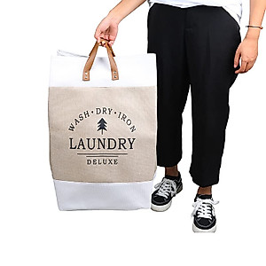 Laundry Hamper on Wheels with Handle Large Laundry Basket Water Proof Freestanding Laundry Hamper Collapsible Tall Clothes Hamper With Extended Handles For Clothes Toys In The Dorm And Rubber Basket