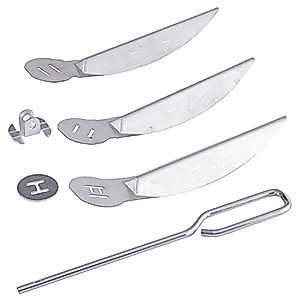 18-1/2-Inch Grills One-Touch Cleaning System Kit, for Weber 7443 90719 Charcoal Grill/Kettle Grills Replacement Parts 7444, Easy to Install and Durable.