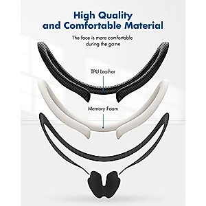 KIWI design VR Facial Interface Bracket with Anti-Leakage Nose Pad and Lens Protector Compatible with Valve Index Accessories