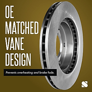 SureStop Rear, Driver or Passenger Side Brake Disc Compatible with 2013-2020 Nissan Pathfinder, 2018 Nissan Sentra, 2004-2009 Nissan Quest & 2011-2017 Nissan Quest