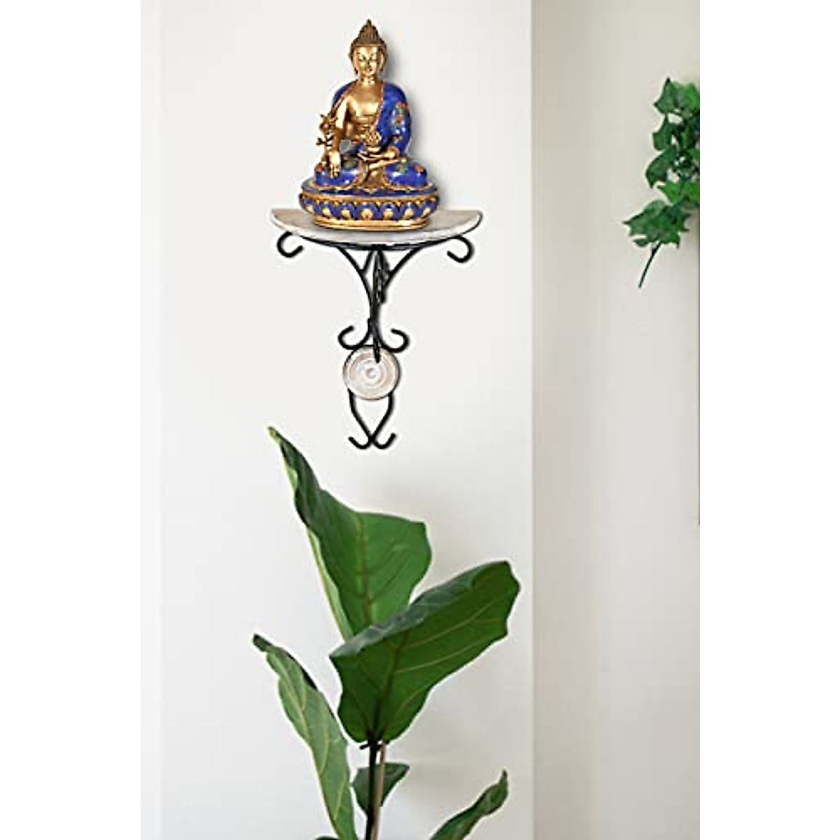 Floating Shelf Wall Mount | Foldable Wall Hanging Shelf | Wall Shelf | Rustic Wood Wall Shelf for Bedroom Living Room Kitchen | Wall Decor Storage Shelf | Hanging Plant Shelf | Farmhouse Décor