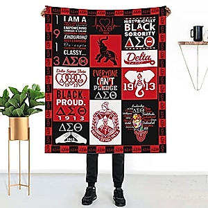 Sorority Gifts for Women Blanket 50"x60"Super Soft Flannel Throw Positive Blanket Gift for Girls