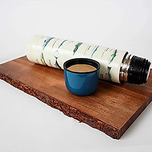 Gift Republic Blue Willow Pattern Fish Thermos Flask, One Size, Multi