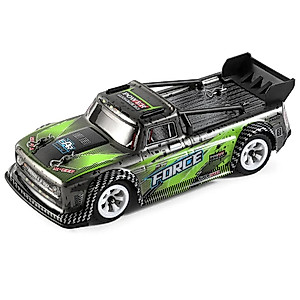 WLtoys 1/28 2.4G 4WD 30km/h Short Course Drift RC Car Vehicle Models with Light, RC Transmitter and Rechargeable Battery - RTR RC Toy Vehicle (RC Cars, RC Truck) (HELIDIRECT)