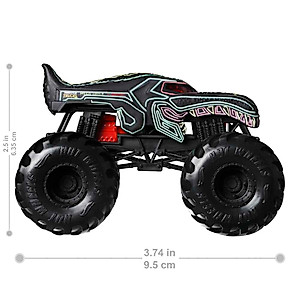 Hot Wheels Monster Trucks Oversized 1:24 Scale Diecast Neon Mega Wrex