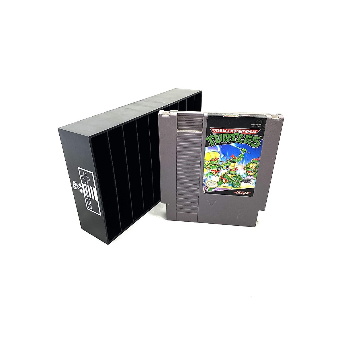 Collector Craft, Black, NES Compatible Cartridge Holder, NES Game Tray, Holds 10 Games, Clutter Reducing, Retro Video Game Collection, Works with Nintendo Entertainment System NTSC and PAL Cartridges