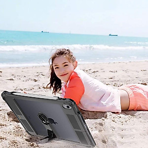 Shellbox Case for iPad Air 4th/5th Generation 2022-2020, Waterproof Dustproof Shockproof Case with 360° Full-Body Protection,Lanyard and Kickstand