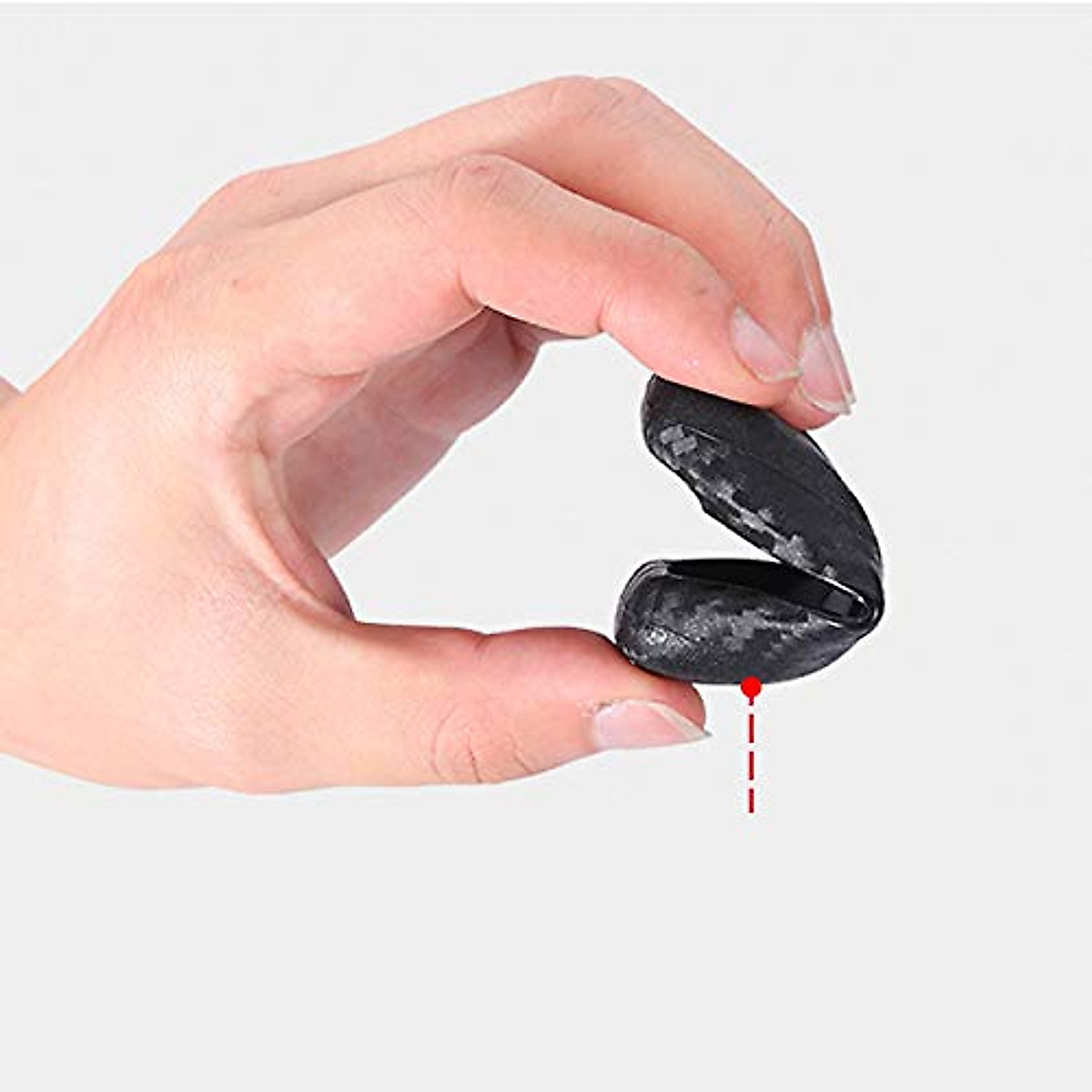 Royalfox(TM) 4 5 buttons carbon fiber silicone smart keyless entry remote Key Fob case Cover for Ford Mustang F-150 F-450 Explorer Taurus Fusion Edge ,Lincoln MKZ MKC MKX (black)