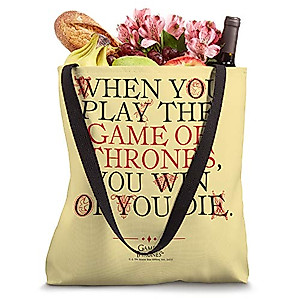 Game of Thrones When You Play Tote Bag