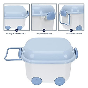 Cabilock Storage Basket Cube Storage Box Box with Wheel Box Chest with Wheel Rolling Storage Box with Wheels Stackable Storage Chest