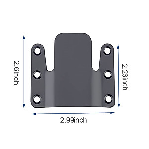 DERRILLA Universal Metal Sectional Couch Connectors Interlocking Furniture Clips Sofa Connector Brackets with Screws (Black, 4)