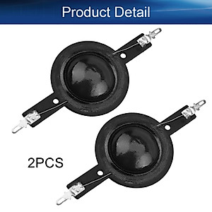 Heyiarbeit 2Pcs 25.5mm/1.00" Tweeter Voice Coil Audio Speaker High Tone Silk Film Rack Dome Tweeter Accessory for Audio Replacement